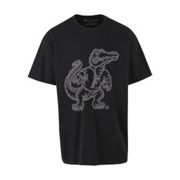 T-Shirt "Upscale by Mister Tee Florida Gators Dark Gator Oversize Tee", Jungen, Gr. M, schwarz, 100% Baumwolle, UPSCALE BY MISTER TEE, bedruckt, oversize, Rundhals, Shirts T-Shirt