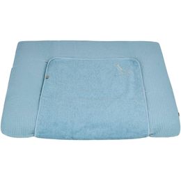 Wickelauflagenbezug Sterntaler "Dino Rexi", blau, B:90cm L:80cm, Baumwolle, Polyester, Wickelauflagenbez&uuml;ge