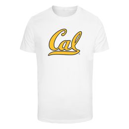 T-Shirt Merchcode "Merchcode Herren CAL Logo Tee", Jungen, Gr. S, wei&szlig;, 100% Baumwolle, bedruckt, loose fit, Rundhals, Shirts T-Shirt