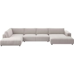 Wohnlandschaft Musterring "MR LUCIA, das ultimative Raumwunder von Musterring", wei&szlig;, B:434cm H:81cm T:224cm, 95% Polyester, 5% Nylon, Sofas, Wohnlandschaft, Gigantische Fl&auml;che, erstklassige Kammerkissen & Luxus-Komfort