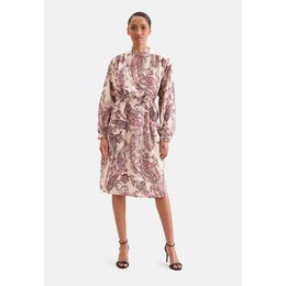 Sommerkleid Seidensticker, Damen, Gr. M (38), Normalgr&ouml;&szlig;en, rosa, 85% Viskose, 15% Polyamid, bedruckt, regular fit, Rundhals, Kleider Sommerkleid, 1/1 Rundhals Druck
