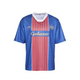 T-Shirt DEF "DEF DEF Golazo Trikots", Jungen, Gr. S, dunkelblau, 100% Polyester, mehrfarbig, normal, V-Ausschnitt, Shirts T-Shirt