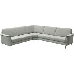 Ecksofa Home Affaire "Solvaro, optional motorischer Sitzvorzug, Breite 283 cm", turtle, B:283cm H:85cm T:263cm, 76% Polyacryl, 24% Polyester, Sofas, Ecksofa, Saugroboter-tauglich, hochwertige Details & sorgf&auml;ltige Verarbeitung