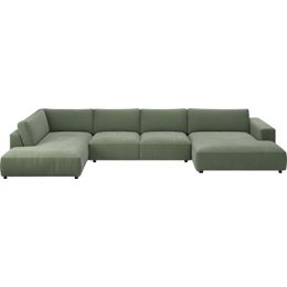 Wohnlandschaft Musterring "MR LUCIA, das ultimative Raumwunder von Musterring", turtle, B:434cm H:81cm T:224cm, 100% Polyester, Sofas, Wohnlandschaft, Gigantische Fl&auml;che, erstklassige Kammerkissen & Luxus-Komfort
