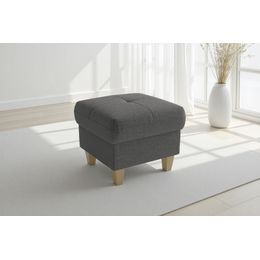 Sit & More Polsterhocker SIT & MORE, anthrazit, B:58cm H:48cm T:58cm, 100% Polyester, Hocker, Polsterhocker