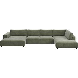 Wohnlandschaft Musterring "MR LUCIA, das ultimative Raumwunder von Musterring", tutle, B:434cm H:81cm T:224cm, 88% Polyester, 12% Polyacryl, Sofas, Wohnlandschaft, Gigantische Fl&auml;che, erstklassige Kammerkissen & Luxus-Komfort