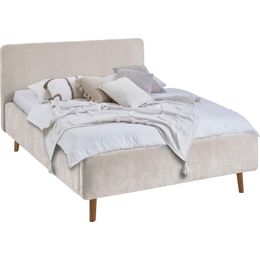Meise M&ouml;bel Polsterbett MEISE.M&Ouml;BEL "Mattis", beige, beige, beige, B:141cm H:105cm L:218cm, Betten, Polsterbett, Topseller, wahlweise mit Bettkasten