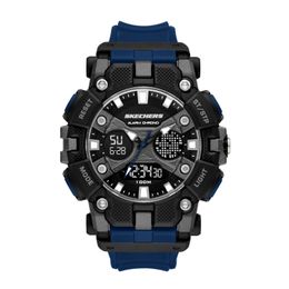 Chronograph Skechers "BONHILL", schwarz (schwarz, blau), Armbanduhren, Herren, Chronograph, Quarzuhr, Armbanduhr, Herrenuhr, digital, analog, Tag, Wochentag