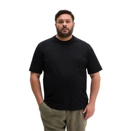 Marc O'Polo T-Shirt MARC O'POLO "aus schwerem Bio-Baumwoll-Jersey", Jungen, Gr. 3XL, schwarz, Obermaterial: 100% Baumwolle, unifarben, Basic, regular fit, Rundhals, Shirts T-Shirt