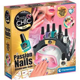 Kreativset Clementoni "Crazy Chic, Passion Nails", bunt, Kreativsets, Kinder, Kunststoff, Made in Europe