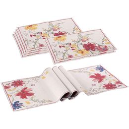 Villeroy & Boch Platzset VILLEROY & BOCH "Tischset Mariefleur 7er Set bunt", bunt, B:2cm H:2mm L:2cm, Platzsets, waschbar bis 40 Grad C