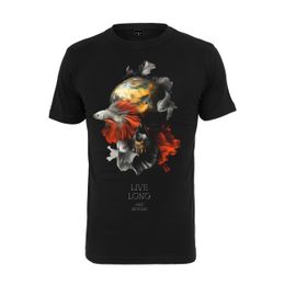 T-Shirt MisterTee "MisterTee Herren Skull Fish Tee", Jungen, Gr. S, schwarz, 100% Baumwolle, unifarben, normal, Rundhals, Shirts T-Shirt