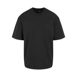 T-Shirt DROPSIZE "Dropsize Herren Heavy Oversize ''Crew Love'' T-Shirt", Jungen, Gr. S, schwarz, 100% Baumwolle, bedruckt, oversize, Rundhals, Shirts T-Shirt
