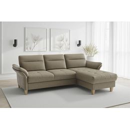 Sit & More Ecksofa SIT & MORE "Pamela", savannah, B:230cm H:90cm T:164cm, 100% Polyester, Sofas, Ecksofa