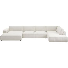 Wohnlandschaft Musterring "MR LUCIA, das ultimative Raumwunder von Musterring", snow, B:434cm H:81cm T:224cm, 88% Polyester, 12% Polyacryl, Sofas, Wohnlandschaft, Gigantische Fl&auml;che, erstklassige Kammerkissen & Luxus-Komfort