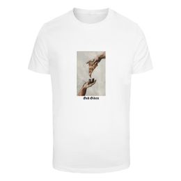 T-Shirt MisterTee "MisterTee Herren God Given Pizza Tee", Jungen, Gr. 5XL, wei&szlig;, 100% Baumwolle, unifarben, normal, Rundhals, Shirts T-Shirt