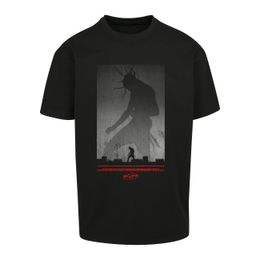 Kurzarmshirt "Upscale by Mister Tee Herren Cannot Change Oversize Tee", Jungen, Gr. M, schwarz, 100% Baumwolle, UPSCALE BY MISTER TEE, bedruckt, oversize, Rundhals, Shirts