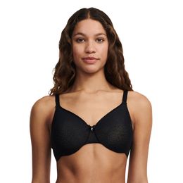 Chantelle Damen B&uuml;gel-BH "C MAGNIFIQUE", Gr. 70schwarz, Obermaterial: 76% Polyamid, 24% Elasthan, BHs, f&uuml;r gro&szlig;e Cups geeignet