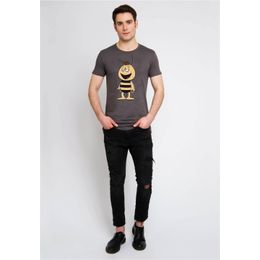 T-Shirt logoshirt "Die Biene Maja - Willi", Jungen, Gr. L, grau, 100% Baumwolle, unifarben, normal, Rundhals, Shirts T-Shirt, mit coolem Print