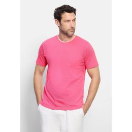 T-Shirt OLYMP "OLYMP Casual Wirk", Jungen, Gr. XL, pink, 70% Baumwolle, 30% Leinen, Shirts T-Shirt