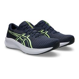 Laufschuh asics "PATRIOT 14", Herren, Gr. 42,5, midnight, illuminate gelb, Synthetik, Schuhe Laufschuh, atmungsaktives Mesh-Obermaterial, Energiegeladene Mittelsohle