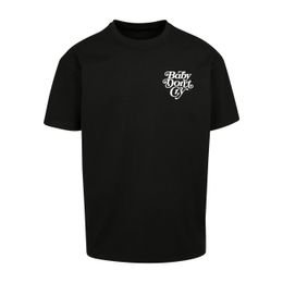 T-Shirt "Upscale by Mister Tee Baby Don&acute;t Cry Oversize Tee", Jungen, Gr. L, schwarz, 100% Baumwolle, UPSCALE BY MISTER TEE, bedruckt, oversize, Rundhals, Shirts T-Shirt