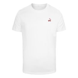 T-Shirt MisterTee "MisterTee Life&acute;s Sweet Cherries Tee", Jungen, Gr. L, wei&szlig;, 100% Baumwolle, bedruckt, normal, Rundhals, Shirts T-Shirt