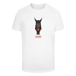 T-Shirt MisterTee "MisterTee Herren I Am Music Tee", Jungen, Gr. 4XL, wei&szlig;, 100% Baumwolle, bedruckt, normal, Rundhals, Shirts T-Shirt