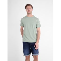 T-Shirt Lerros "Klassisches T-Shirt aus reiner Baumwolle mit Rundkragen", Jungen, Gr. L, gr&uuml;n (bay gr&uuml;n), 100% Baumwolle, Rundhals, Shirts T-Shirt