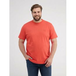 T-Shirt Lerros "T-Shirt in Cool & Dry Qualit&auml;t, gro&szlig;e Gr&ouml;&szlig;en", Jungen, Gr. 3XL, vivid rot, 75% Baumwolle, 25% Polyester, Rundhals, Shirts T-Shirt