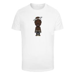 Kurzarmshirt MisterTee "MisterTee Herren LA Sketch Tee", Jungen, Gr. L, wei&szlig;, 100% Baumwolle, unifarben, normal, Rundhals, Shirts