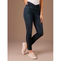 Bequeme Jeans CREATION L PREMIUM, Damen, Gr. 36, Normalgr&ouml;&szlig;en, dunkelblau, 63% Baumwolle, 35% Lyocell, 2% Elasthan, unifarben, lang, Jeans