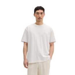 Marc O'Polo T-Shirt MARC O'POLO "mit sommerlichem R&uuml;ckenprint", Jungen, Gr. XL, silky wei&szlig;, Obermaterial: 100% Baumwolle, unifarben, Basic, loose fit, Rundhals, normaler Saum, Shirts T-Shirt
