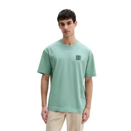 Marc O'Polo T-Shirt MARC O'POLO "mit R&uuml;ckenprint", Jungen, Gr. L, midnight moss, Obermaterial: 100% Baumwolle, unifarben, Basic, loose fit, Shirts T-Shirt