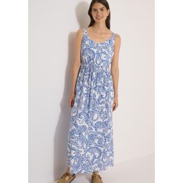 Maxikleid Cecil, Damen, Gr. XL (44), US-Gr&ouml;&szlig;en, vanillewei&szlig;, Stoff, 100% Viskose, Paisley, normal lang, V-Ausschnitt, abgesteppt, Kleider Maxikleid, mit Paisleymuster