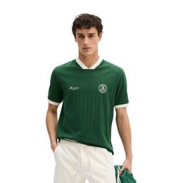 Marc O'Polo T-Shirt MARC O'POLO "mit gro&szlig;em R&uuml;ckenprint", Jungen, Gr. L, ivy gr&uuml;n, Obermaterial: 100% Baumwolle, gestreift, Basic, regular fit, Rundhals, Rippb&uuml;ndchen, Shirts T-Shirt