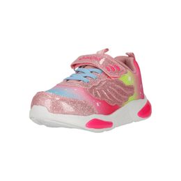 Sneaker ZIGZAG "Hori", M&auml;dchen, Gr. 25, bunt (rosa, pink), Kunstfaser, Lederimitat, Schuhe Sneaker, mit blinkender Leucht-LED-Sohle