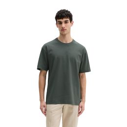 Marc O'Polo T-Shirt MARC O'POLO "aus schwerem Bio-Baumwoll-Jersey", Jungen, Gr. M, mangrove, Obermaterial: 100% Baumwolle, unifarben, Basic, loose fit, Rundhals, Shirts T-Shirt
