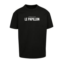 T-Shirt "Upscale by Mister Tee Therorie Du Chaos Oversize Tee", Jungen, Gr. L, schwarz, 100% Baumwolle, UPSCALE BY MISTER TEE, bedruckt, oversize, Rundhals, Shirts T-Shirt