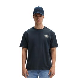 Marc O'Polo T-Shirt MARC O'POLO "mit maritinem R&uuml;ckenprint", Jungen, Gr. L, schwarz navy, Obermaterial: 100% Baumwolle, unifarben, Basic, loose fit, Rundhals, Shirts T-Shirt