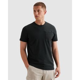 PME-Legend PME LEGEND Herren T-Shirt "Short sleeve r-neck single jersey gd"carbon, Gr. XXL, Jersey, Obermaterial: 100% Baumwolle, Shirts, mit Logo Stickerei