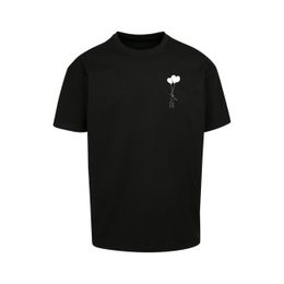 T-Shirt Merchcode "Merchcode Herren Love In The Air Heavy Oversize Tee", Jungen, Gr. XS, schwarz, 100% Baumwolle, bedruckt, oversize, Rundhals, Shirts T-Shirt