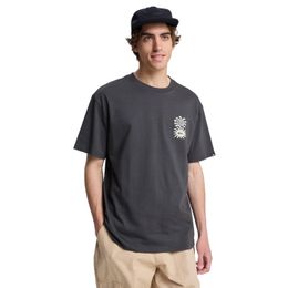 T-Shirt Quiksilver "Evo Blossom Of Peace", Jungen, Gr. S, tarmac, Obermaterial: 100% Baumwolle., Shirts T-Shirt