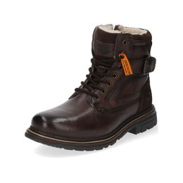Damen Schn&uuml;rstiefelette "Dockers by Gerli Stiefelette Leder", Dockers by Gerli, Gr. 44braun, Leder, Schuhe