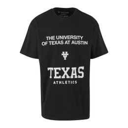 T-Shirt "Upscale by Mister Tee Texas Longhorns 25 Oversize Tee", Jungen, Gr. L, schwarz, 100% Baumwolle, UPSCALE BY MISTER TEE, bedruckt, oversize, Rundhals, Shirts T-Shirt
