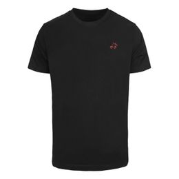 T-Shirt MisterTee "MisterTee Life&acute;s Sweet Cherries Tee", Jungen, Gr. M, schwarz, 100% Baumwolle, bedruckt, normal, Rundhals, Shirts T-Shirt