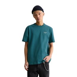 Marc O'Polo T-Shirt MARC O'POLO DENIM "mit R&uuml;ckenprint", Jungen, Gr. M, gr&uuml;n (north sea), Obermaterial: 100% Baumwolle, unifarben, Basic, relaxed fit, Rundhals, normaler Saum, Shirts T-Shirt