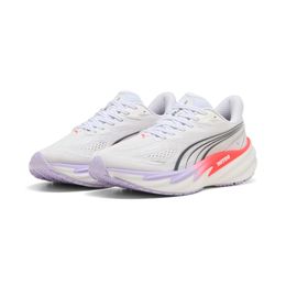 Laufschuh Puma "VELOCITY NITRO 5 WNS", Damen, Gr. 38,5, Puma wei&szlig;, ultra rot, light lavender, Textil, Schuhe Laufschuh
