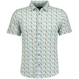 Henleyshirt Ragman, Jungen, Gr. L, blau, anthrazit, 901, Popeline, 96% Baumwolle 4% Elasthan, regular fit, ohne Ausschnitt, Shirts