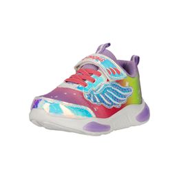 Sneaker ZIGZAG "Hori", M&auml;dchen, Gr. 35, bunt (purpurviolett), Kunstfaser, Lederimitat, Schuhe Sneaker, mit blinkender Leucht-LED-Sohle